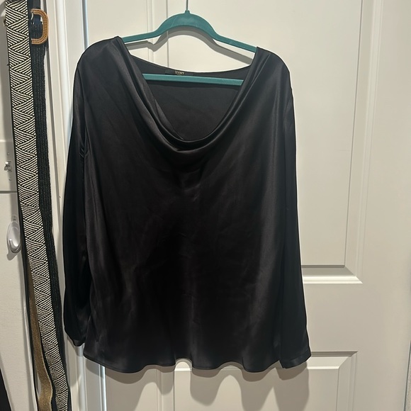 Seventy | Tops | Seventy Brand Low Cut Cowl Neck Silk Blouse | Poshmark